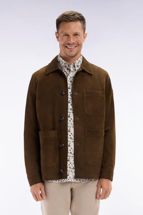 Eden Park Surchemise En Cuir Su&eacute;d&eacute; Marron
