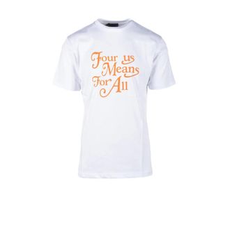 Cesare Paciotti Homme, Tops, Blanc, Taille: L T-shirt en Coton Blanc