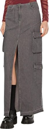 Patrizia Pepe Femme, Jupes, Gris, Taille: W28 Jupe en jean