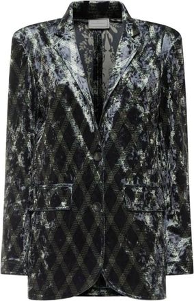 Pierre-Louis Mascia Femme, Vestes, Multicolore, Taille: 36 FR Blazer &agrave; deux boutons