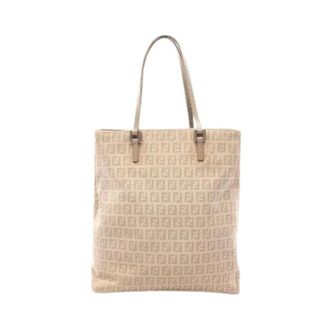 Fendi Pre-owned Zucchino Tote Bag - Femme - Pre-owned - Beige - Taille: ONE Size