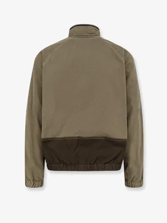 Stone Island Mens Jacket Organic Cotton With Nylon Hood Green