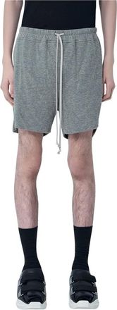 Rick Owens Homme, Shorts, Gris, Taille: XS Short en jersey &agrave; taille &eacute;lastiqu&eacute;e