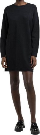 Replay Damen Hoodie Kleid ohne Kapuze, Schwarz (Black 098), S