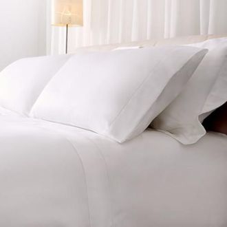 Catherine Lansfield Fantasy Sateen Bettwäsche-Set, Weiß, für 90-160 x 280 cm + Kissenbezug 50 x 110 cm