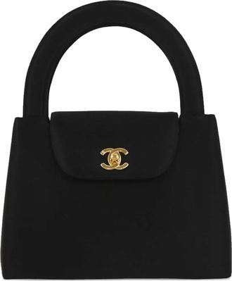 Chanel 1998 Handtasche mit Henkel - Schwarz