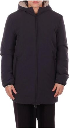 Suns Homme, Manteaux, Noir, Taille: M Giubbotto reversibile cappuccio