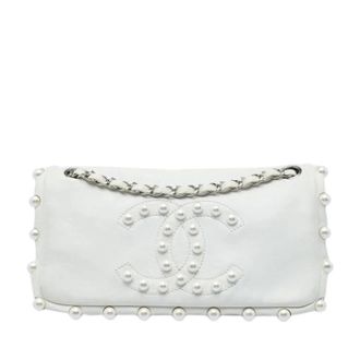 Chanel Pre-owned Pearl Obsession Flap - - Pre-owned - Damen - Wei&szlig; - ONE SIZE