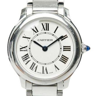 Cartier Montre vintage doccasion - Femme - Pre-owned - Blanc - Taille: ONE Size