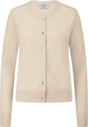 Peter Hahn Strickjacke Rundhals-Ausschnitt Peter Hahn beige