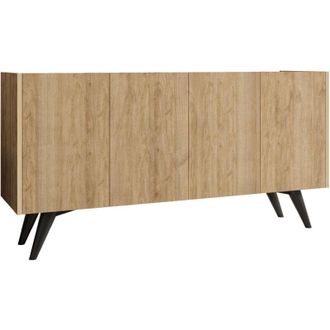Habitat et Jardin Buffet en bois Pekin - 150 x 40 x 76 cm - Marron