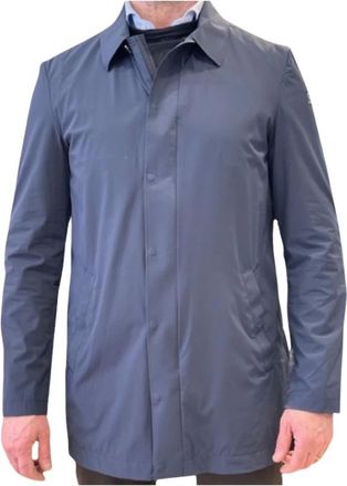 Suns Homme, Manteaux, Bleu, Taille: XL Minimal Trench Coat
