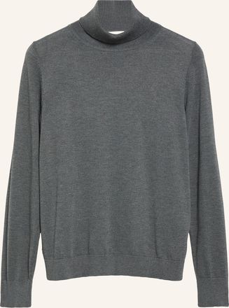 Comma Comma Rollkragenpullover grau