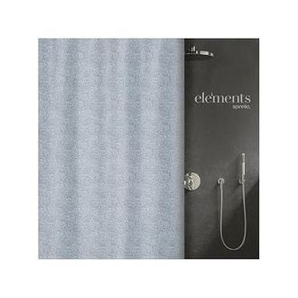 Spirella Kollektion Ilo, Duschvorhang Textil 180 x 200, 100% Polyester, Blau