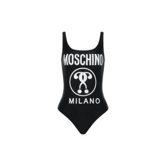 Moschino Double Question Mark Swimsuit - - Swimwear - Damen - Schwarzk - M