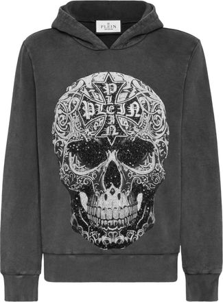 Philipp Plein Homme, Sweatshirts et sweats &agrave; capuche, Noir, Taille: XL Sweat &agrave; capuche SweaT-shirt Skull