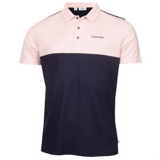 Calvin Klein Poloshirt f&uuml;r Herren, Mit Kragen (Marine/Pink)