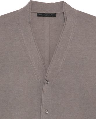 low brand Mens Cardigan Brown Wool Cardigans Sweater