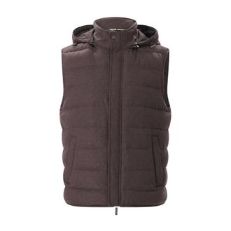 Maurizio Baldassari Gilet Arena en cachemire - Homme - Vestes - Brun - Taille: L