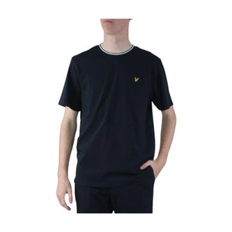 Lyle & Scott Klassisches Crew Neck T-Shirt - - Tops - Herren - Blau - XL