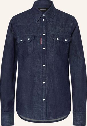 Dsquared2 Jeansbluse Western blau