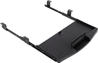 IFUNDOM Tastaturablage Ausziehbar aus Aluminiumlegierung und PP Untertisch Tastaturschublade mit Mausfach Bruchfest für Büro und Homeoffice