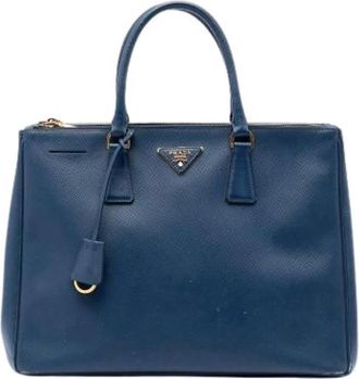 Prada Pre-owned Sacoche Saffiano - Femme - Pre-owned - Bleu - Taille: ONE Size