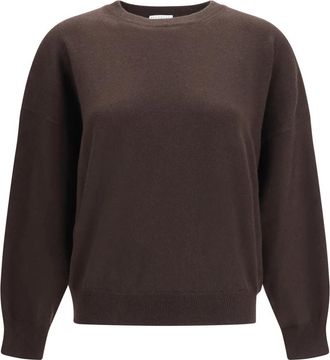 Brunello Cucinelli Cashmere-Pullover mit Monili - - Knitwear - Damen - Braun - M