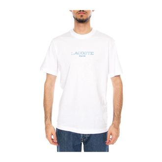 Lacoste T-Shirt mit Rundhalsausschnitt - - Tops - Herren - Wei&szlig; - S