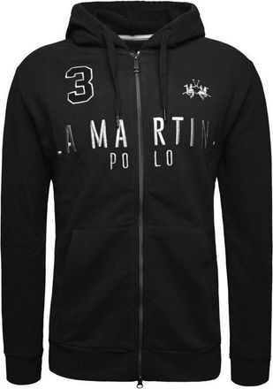 La Martina Sweatjacke MAF305 Herren Zip Hoodie, Kapuzenjacke, Trainingsjacken, Zip Pullover, Freizeitjacke