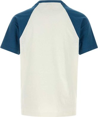 Burberry Mens Ivory Cotton T-Shirt Seashellwhite Exterior Exterior: T-shirts And Polos