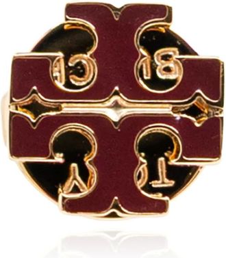 Tory Burch Femme, Accessoires, Jaune, Taille: ONE Size Boucles doreilles Logo &Eacute;maill&eacute;