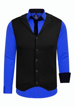 Rusty Neal Hemd mit Weste und Krawatte 3-teilig