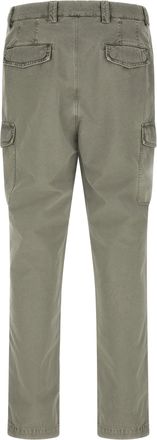 Brunello Cucinelli Garment-Dyed Cotton Cargo Pants - Gray-Green