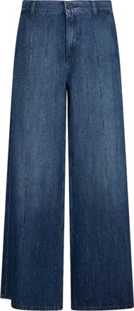 Liu Jo Femme, Jeans, Bleu, Taille: W28 Ua6108 D0315 Wide Leg Jeans