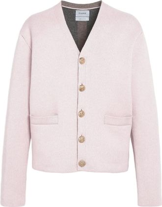 Barrie cardigan boutonné à col v - Rose