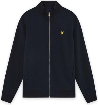 Lyle & Scott Homme, Sweatshirts et sweats &agrave; capuche, Bleu, Taille: XS Pique Zip Through SweaT-shirt