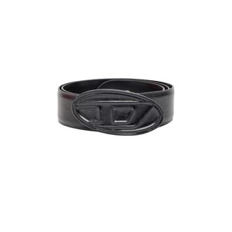 Diesel Eel Effect Lederg&uuml;rtel - - Accessories - Herren - Schwarzk - 90 CM