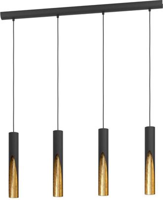 Eglo [NEUWERTIG] B-Ware Led Hängeleuchte Pendelleuchte Barbotto Led Lampe Schwarz Gold 4fl