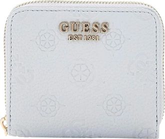 Guess Portefeuille zipp&eacute; Cresidia Petit Mod&egrave;le - Femme - Accessoires - Bleu - Taille: ONE Size