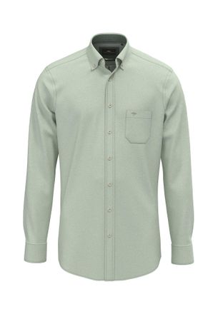 Fynch-Hatton Hemd aus Baumwolle mit Brusttasche und Button-Down-Kragen Dark ivy/XXL