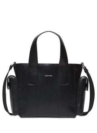 Calvin Klein Webbing Strap Tote Bag, LV04F3290G, schwarzes, S, Zeitgen&ouml;ssisch