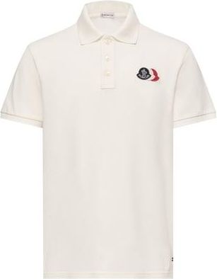 Moncler Polo &agrave; logo en coton piqu&eacute;