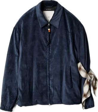 Song for the Mute veste à détail de bandana - Bleu