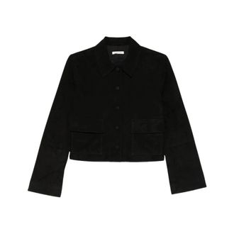 By Malene Birger Annie Wildlederjacke - - Jackets - Damen - Schwarzk - 3XS