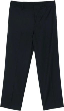 Emporio Armani Homme, Pantalons, Bleu, Taille: 3XL Logo Detail Wool Pantalons