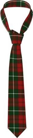 Generic Cravate Carreaux Rouges Et Verts Confortable Cravates R&eacute;glable Cravate Pour Hommes Pour F&ecirc;te Travail Mariage