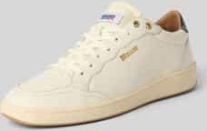 Blauer Sneaker aus Leder-Mix mit Logo-Detail Modell Murray