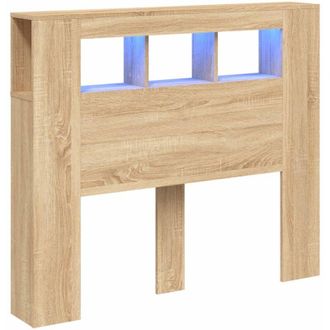 vidaXL LED-Kopfteil Sonoma Eiche 120x18,5x103,5 cm Holzwerkstoff Vidaxl