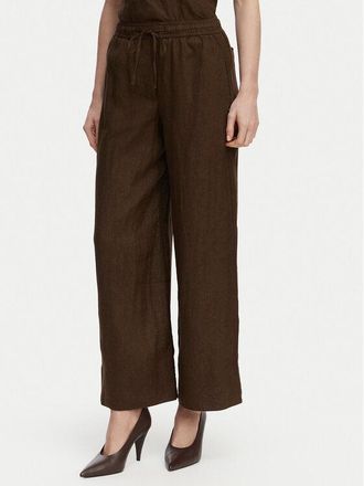 Tommy Hilfiger Stoffhose WW0WW48970 Dunkelbraun Wide Leg